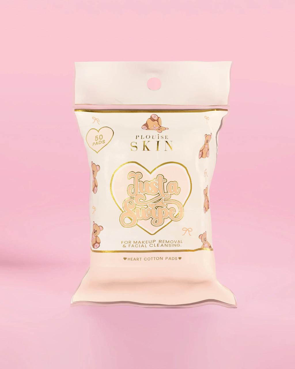 Just A Swipe Heart-Shaped Cotton Pads | P. Louise Cosmetics