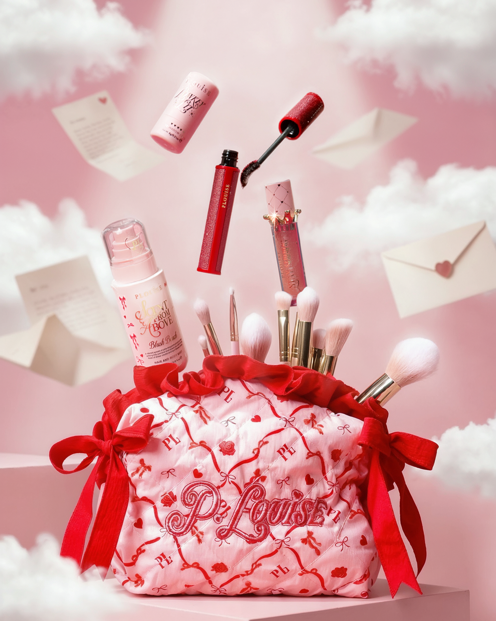 Pretty in Pink Bow Makeup Gift Bag – P. Louise Cosmetics
